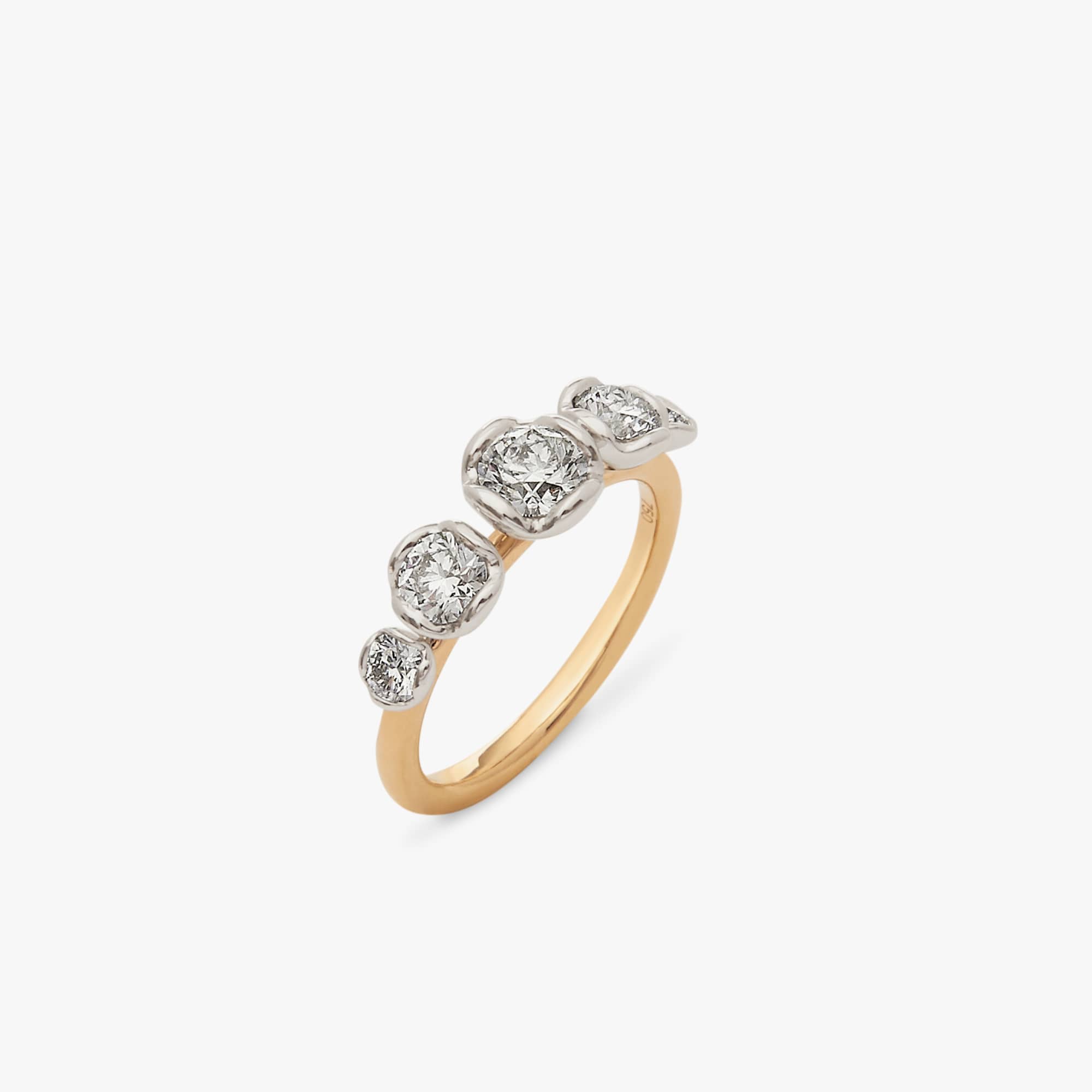 Annoushka 18ct Yellow And White Gold Marguerite 18ct Gold Five Diamond ...