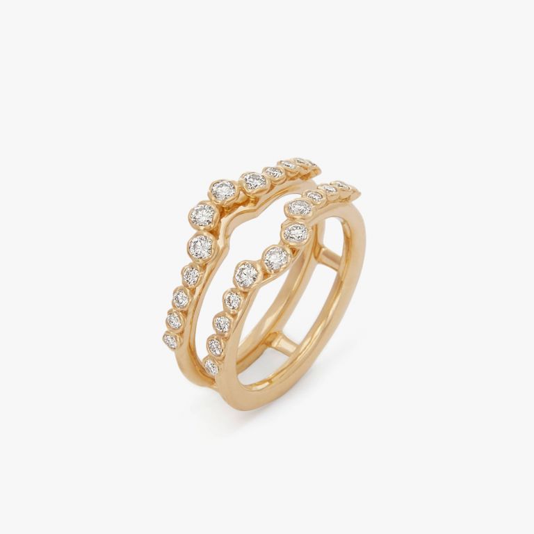 Marguerite 18ct Yellow Gold Diamond Ring Jacket - Annoushka HK