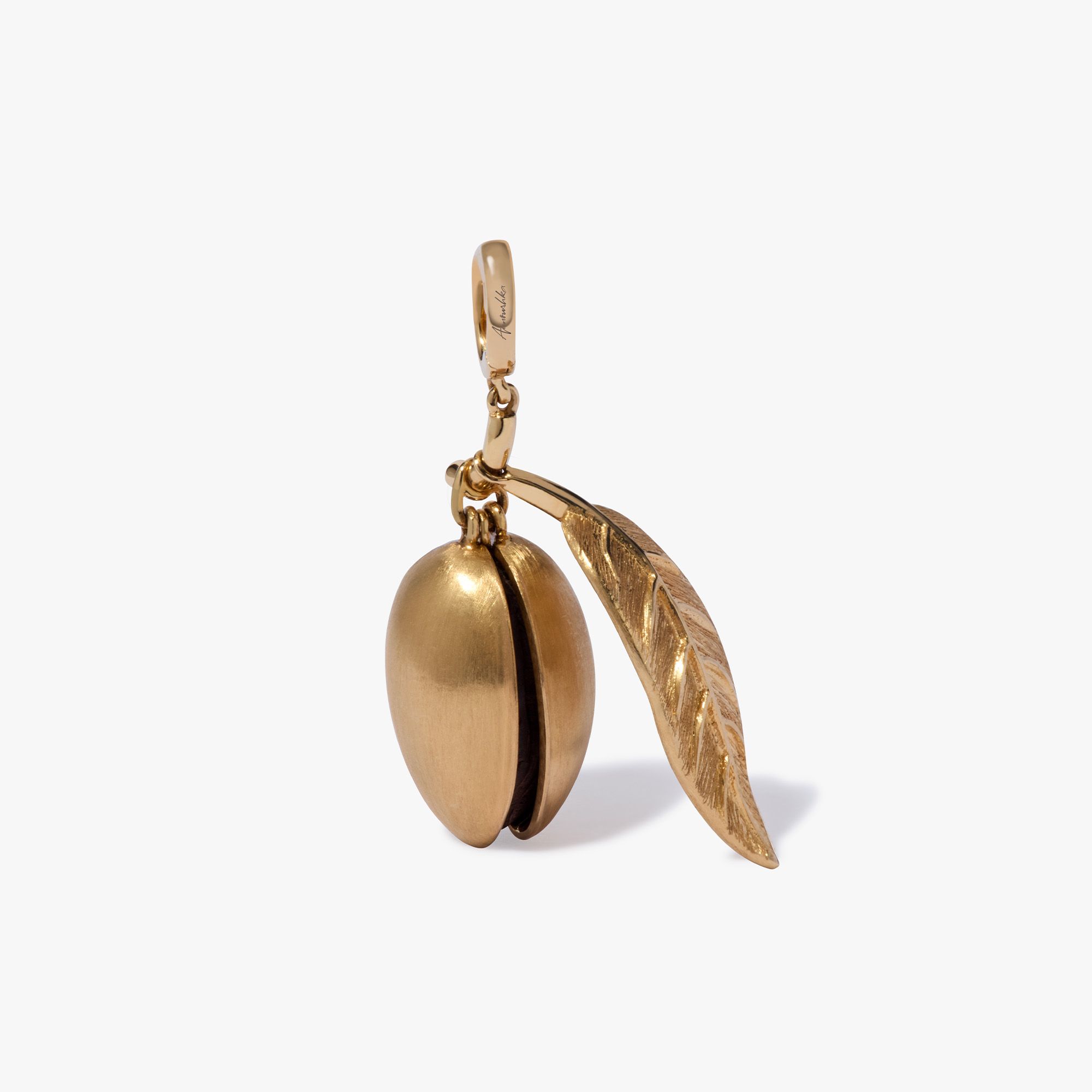 18ct Solid Gold Mythology Almond Charm Pendant - Annoushka UK